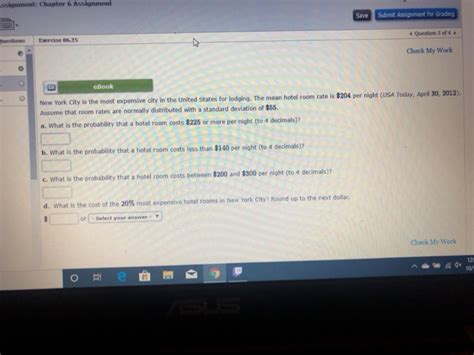 Solved Assignment Chapter 6 Assignment Save Submit