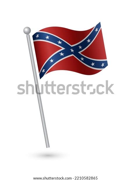 Estados Confederados De América Bandera De Vector De Stock Libre De