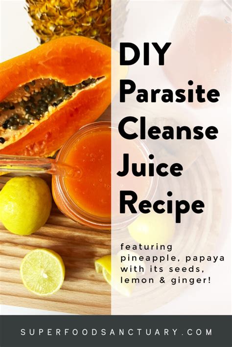 Parasite Cleanse Juice Recipe Superfood Sanctuary