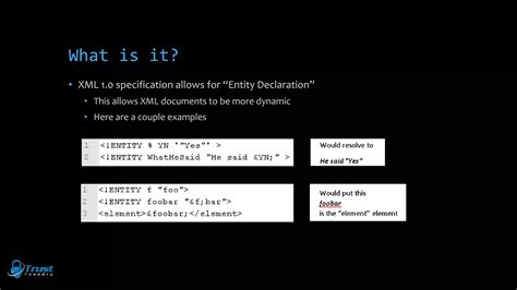 Xml External Entities Xxe Ppt