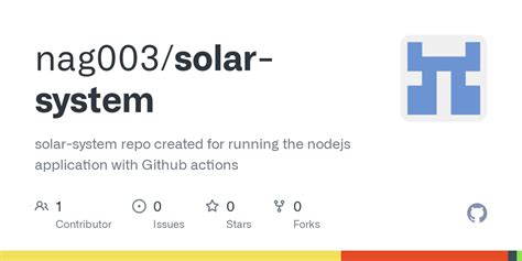 Github Nag003solar System Solar System Repo Created For Running The Nodejs Application With