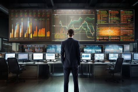 Premium Ai Image Analyzing Performance Metrics Through Data Visualization The Businessman