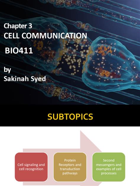 Chapter 3 Cell Communications 20234 Pdf Cell Signaling Signal Transduction