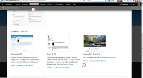 Drupal 7x How To Install A Theme Template Monster Help