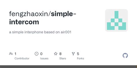 Github Fengzhaoxinsimple Intercom A Simple Interphone Based On Air001