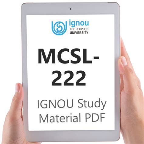 IGNOU MCSL Study Material Textbook Download IGNOU Help Center