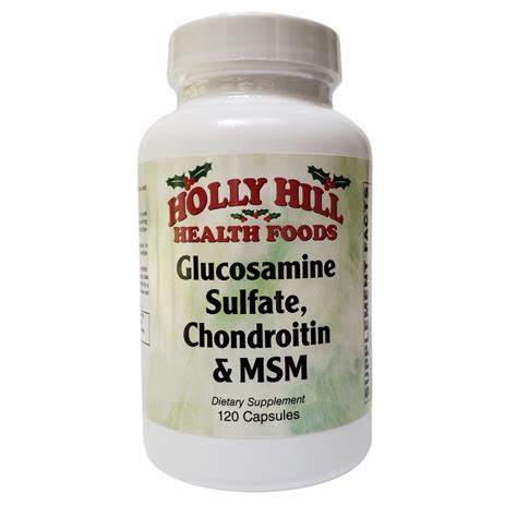 Holly Hill Health Foods Glucosamine Sulfate Chondroitin And Msm 120