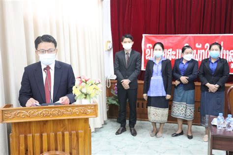 ພິທີຮັບສະມາຊິກພັກ ສຳຮອງ ຂອງໜ່ວຍພັກຮາກຖານສູນຂໍ້ມູນຂ່າວສານການເມືອງ ແລະການປົກຄອງ