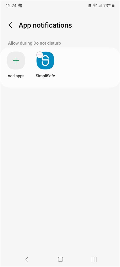 ‎android Do Not Disturb And App Notification Exceptions Simplisafe Support Home