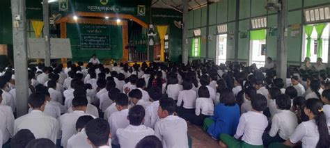 ရွှေကျင်မြို့တွင် မူးယစ်ဆေးဝါးအန္တရာယ်နှင့် လူကုန်ကူးမှုအန္တရာယ် တားဆီးကာကွယ်ရေး အသိပညာပေး ဟောပ