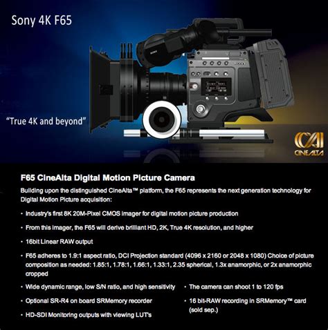 HD Warrior » Blog Archiv » NEW from NAB the Sony F65
