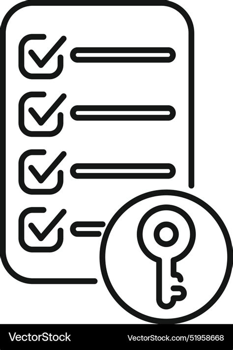 Key Performance Indicator Checklist Royalty Free Vector
