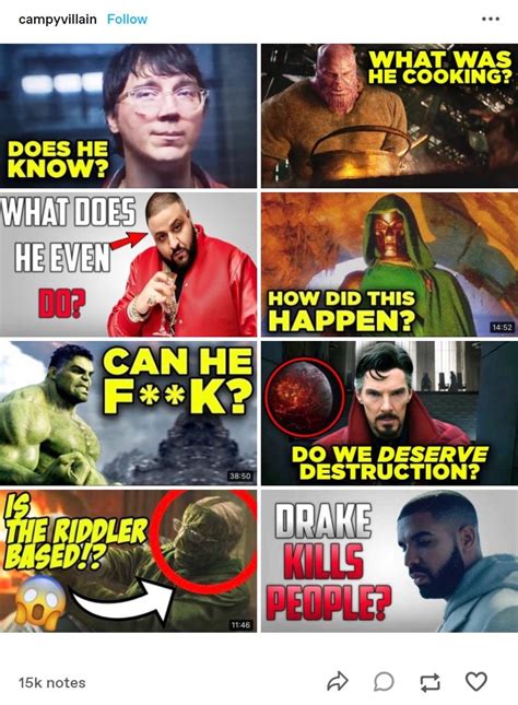 Compilation Post By Campyvillain Does He Know Know Your Meme