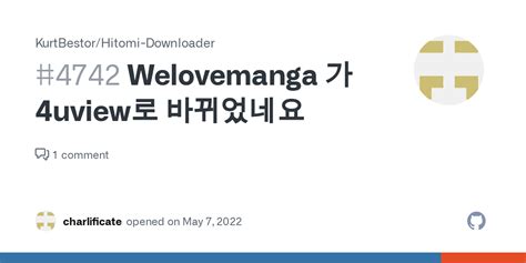 Welovemanga 가 4uview로 바뀌었네요 · Issue 4742 · Kurtbestorhitomi