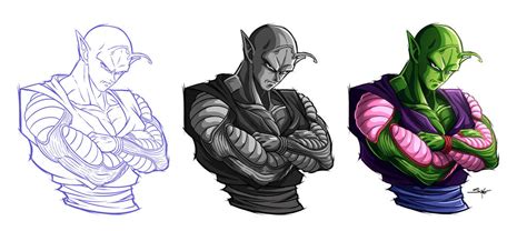 Piccolo Daimao Dbz Digital Practice By Sano Br On Deviantart