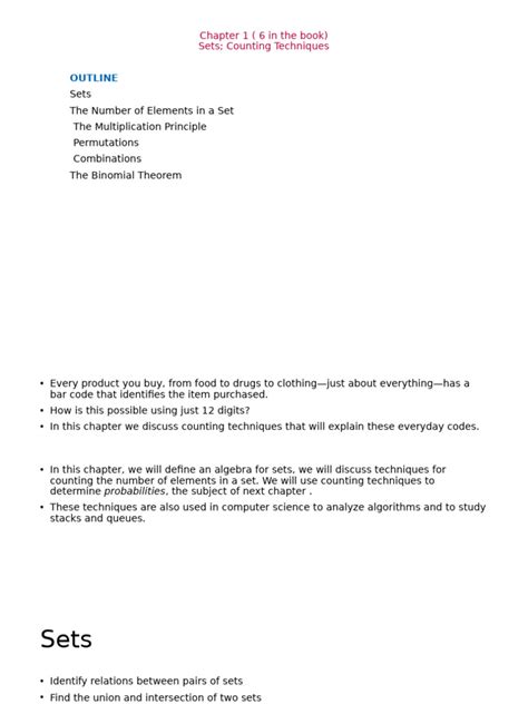 Lect 1 Sets Pdf Set Mathematics Mathematics