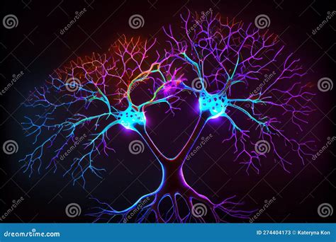 Neurons Brain Cells Neural Network Concept Generative Ai