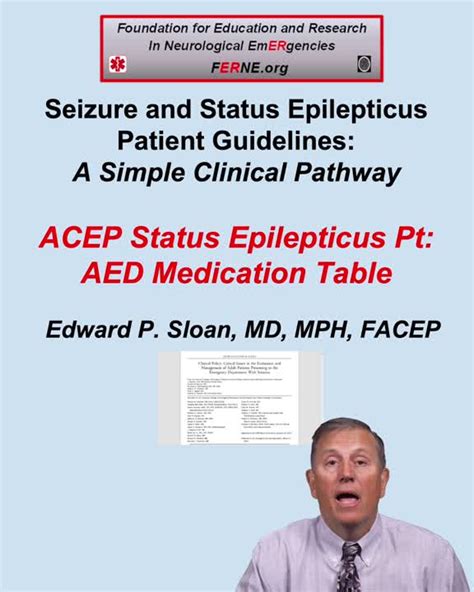 On Linkedin Acep Status Epilepticus Patient Aed Medication