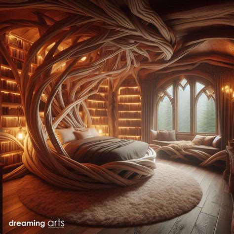 Bedroom Inspired By Tree Roots Creative Decor Ideas