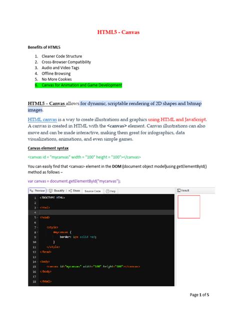 Lesson 5 Html5 Canvas Using Sprite 2d Pdf