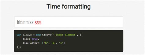 Milliseconds For Time Formatting Issue 496 Nosir Cleave Js GitHub