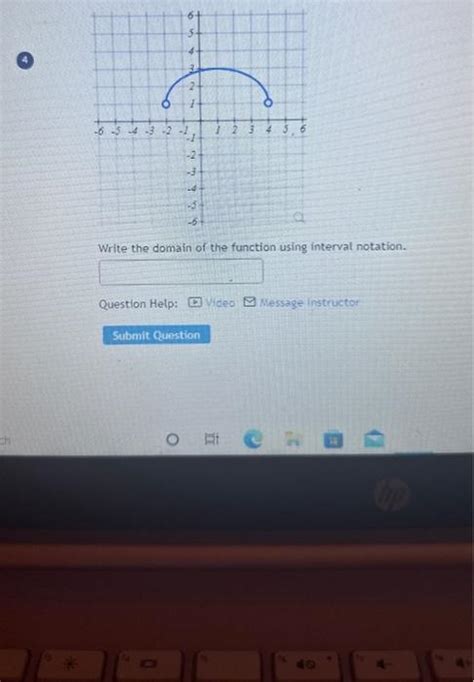 Solved Write The Domain Of The Function Using Interval
