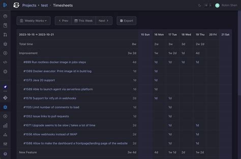 Working With Time Tracking Onedev Documentation