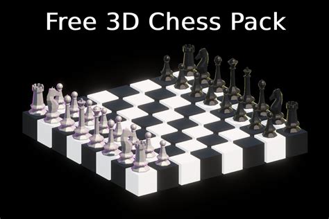 3d Chess Pack Free 3d Props Unity Asset Store