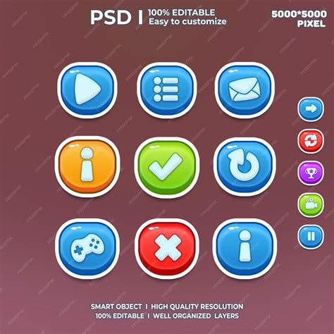Premium Psd Game Ui Kit Game Ui Elements Game Ui Buttons Game Interface Game Icon Game Ui