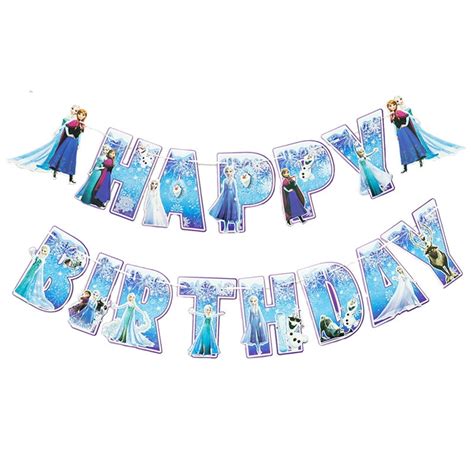 Elsa Banner For Shower Decorations Birthday Banner Party Decoration
