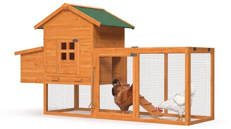 Wooden Small Chicken Coop With Chickens Rigged For Modo 3d Model 169