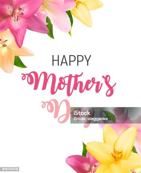 해피 어머니의 날 꽃으로 귀여운 배경입니다 벡터 일러스트레이션 어버이날에 대한 스톡 벡터 아트 및 기타 이미지 어버이날 프레임 3월 Istock