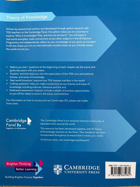 Theory Of Knowledge For The Ib Diploma Course Guide Hobbies And Toys Books And Magazines