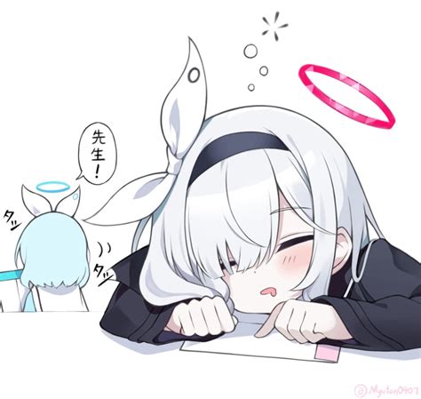 Arona And Plana Blue Archive Drawn By Myuton Danbooru