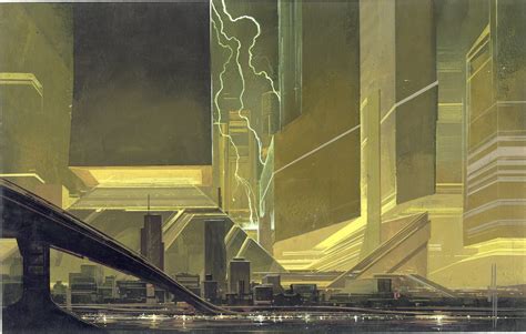 Blade Runner Concept Art By Syd Mead 1982 Rimaginaryworlds