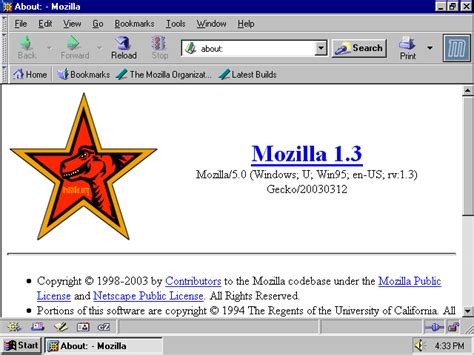 A Visual Browser History From Netscape 4 To Mozilla Firefox Part 3 The Andrew Turnbull