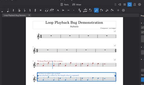 Loop Playback Feature Doesnt Work Correctly With Repeats · Issue 16875 · Musescoremusescore
