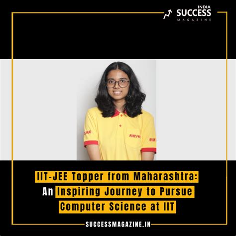 IIT JEE Topper From Maharashtra An Inspiring Journey To Pursue Computer Science At IIT