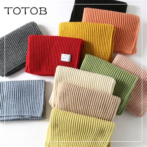 하라주쿠 스타일 거친 양모 니트 스카프 여성 겨울 야생 두꺼운 따뜻한 스카프 학생 순수 컬러 조수의 한국어 버전여성용 스카프 Aliexpress