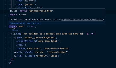Typescript Error When Importing From Cypressskip Test · Issue 91 · Cypress Iocypress Skip