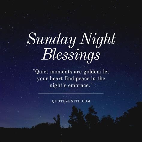 63 Short Sunday Night Blessings For Sleepfull Nights