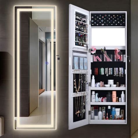Simple Dressing Mirror Home Bedroom With Light Led Full Body Mirror