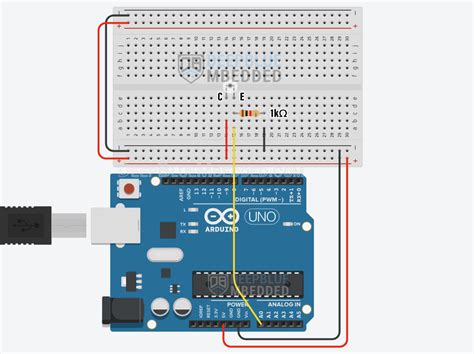 Arduino Phototransistor Circuit And Code Example