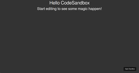 React Typescript Template Codesandbox