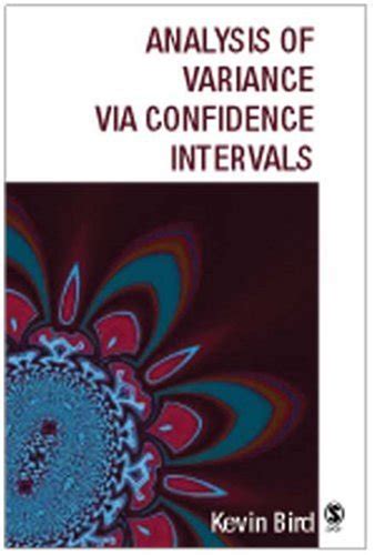 Buy Analysis Of Variance Via Confidence Intervals Book Online At Low Prices In India Analysis