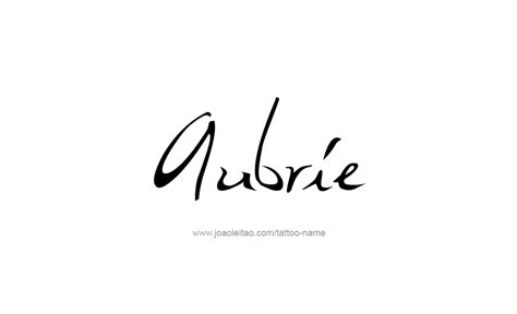 Aubrie Name Tattoo Designs