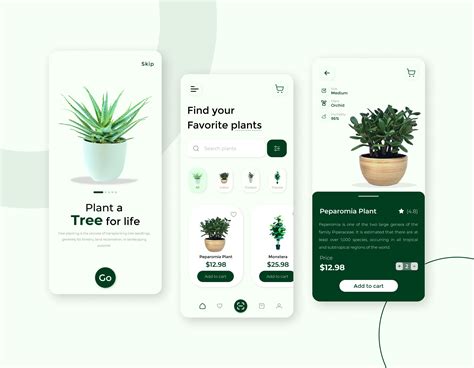 Tree Plant App Ui Design 1 Images Behance