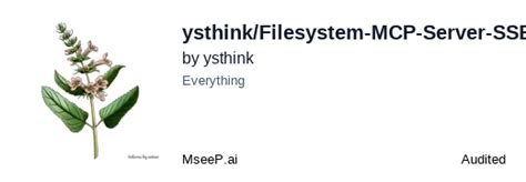 Github Ysthinkfilesystem Mcp Server Sse The Sse Version Of The Mcp