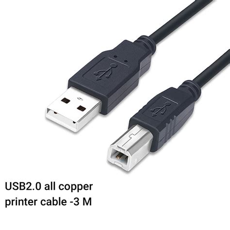 Usb Printer Cable Type A Male To B Male Printer Scanner Cord High Speed Printer Cable Usb