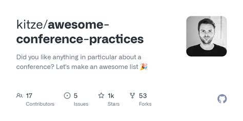 Github Kitze Awesome Conference Practices Did You Like Anything In